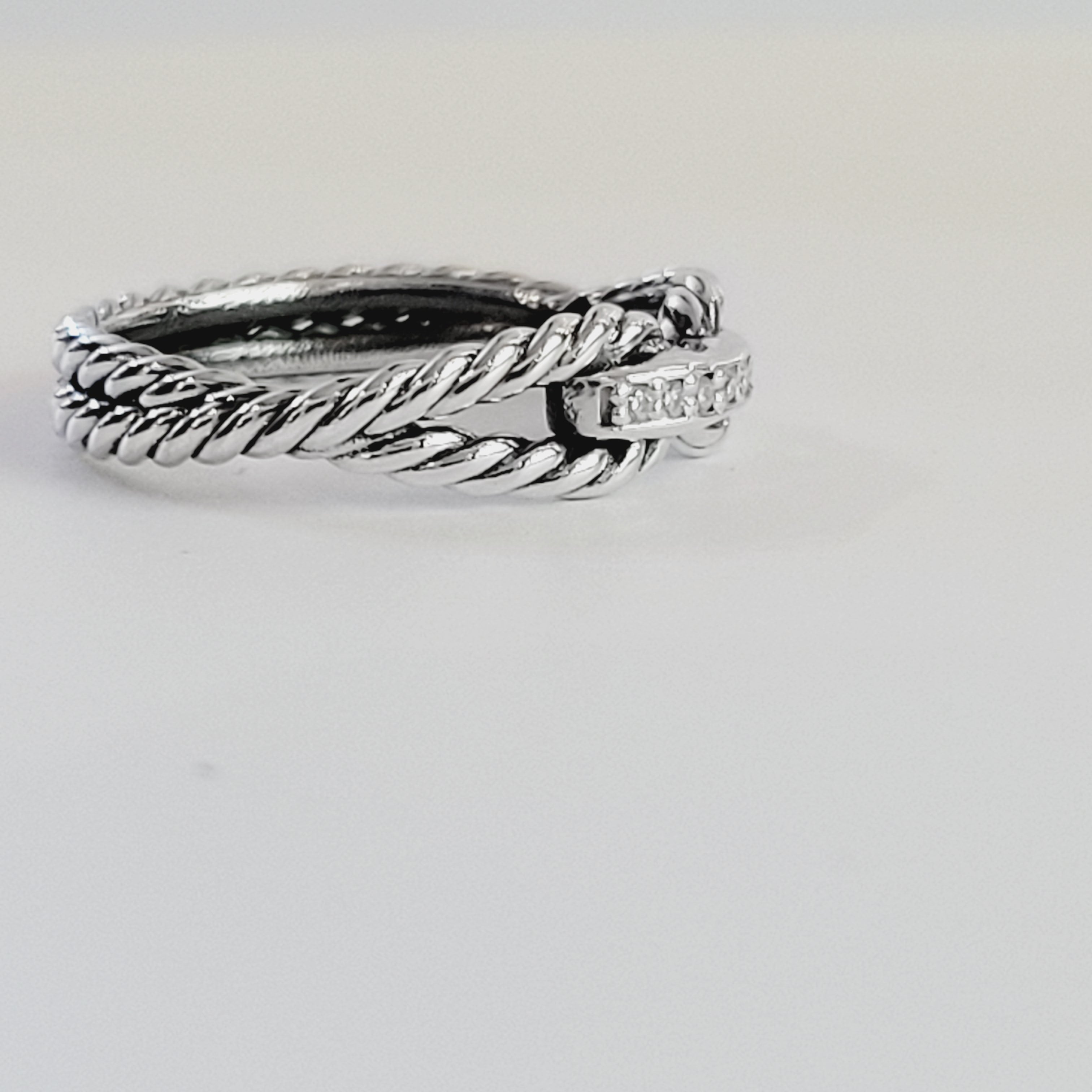 David Yurman Sterling Silver cable loop ring – Crown Jewelers