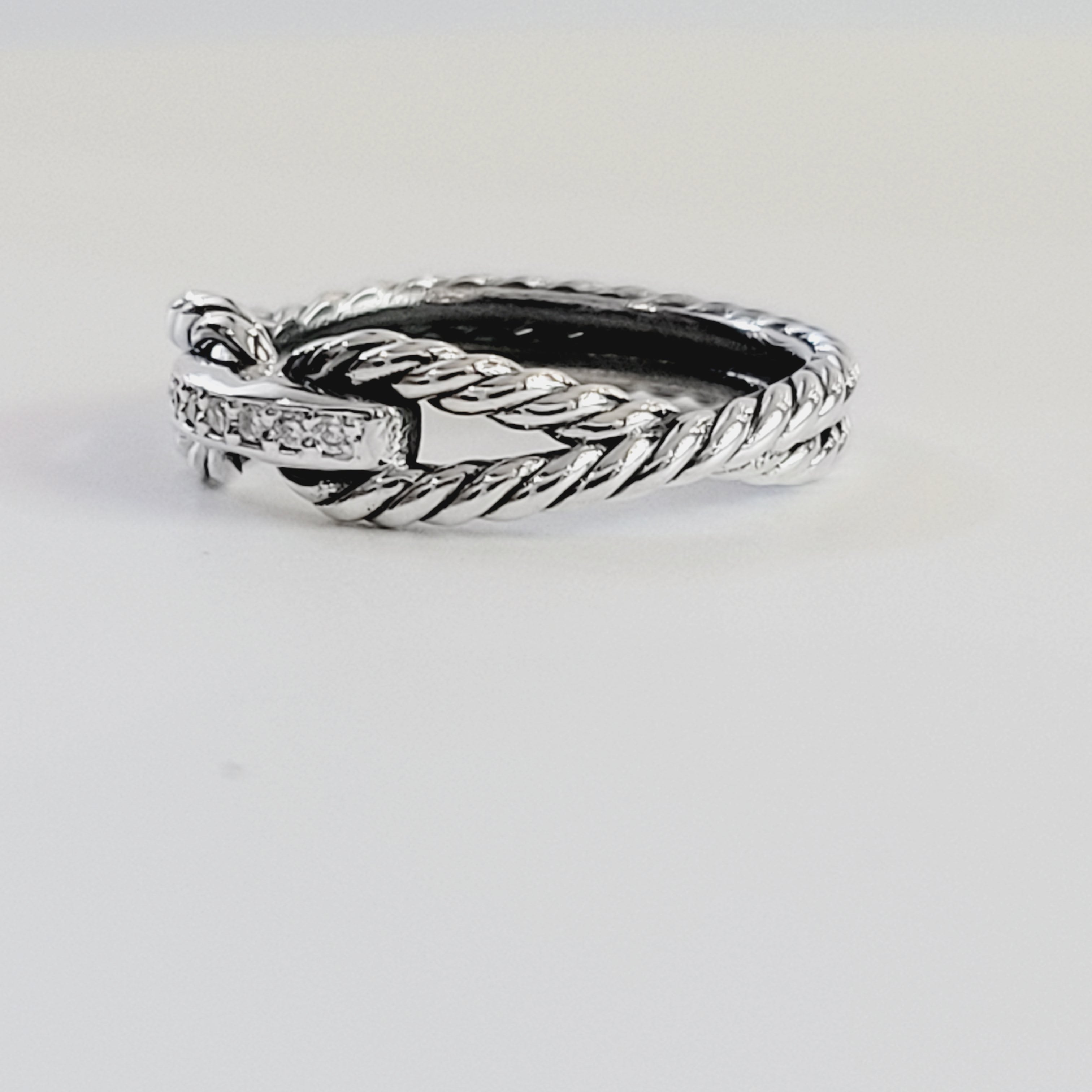 David Yurman Sterling Silver cable loop ring – Crown Jewelers