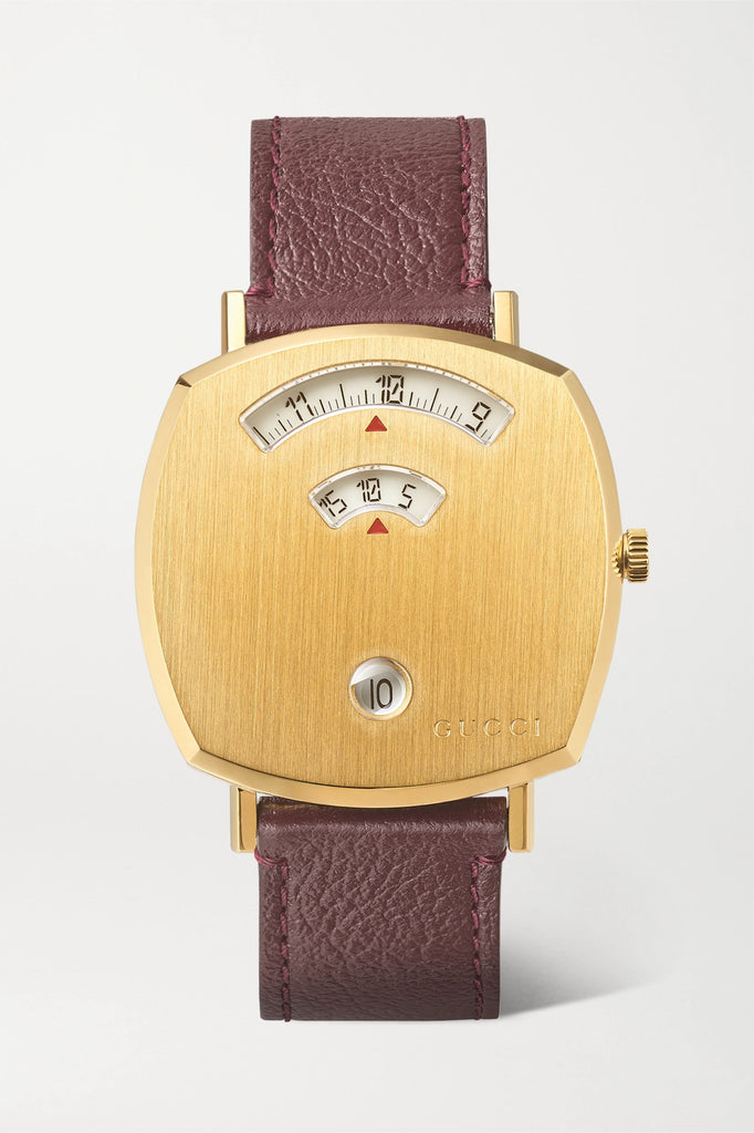 Gucci Grip 38mm gold PVD-plated stainless steel Watch YA157411 – Crown ...