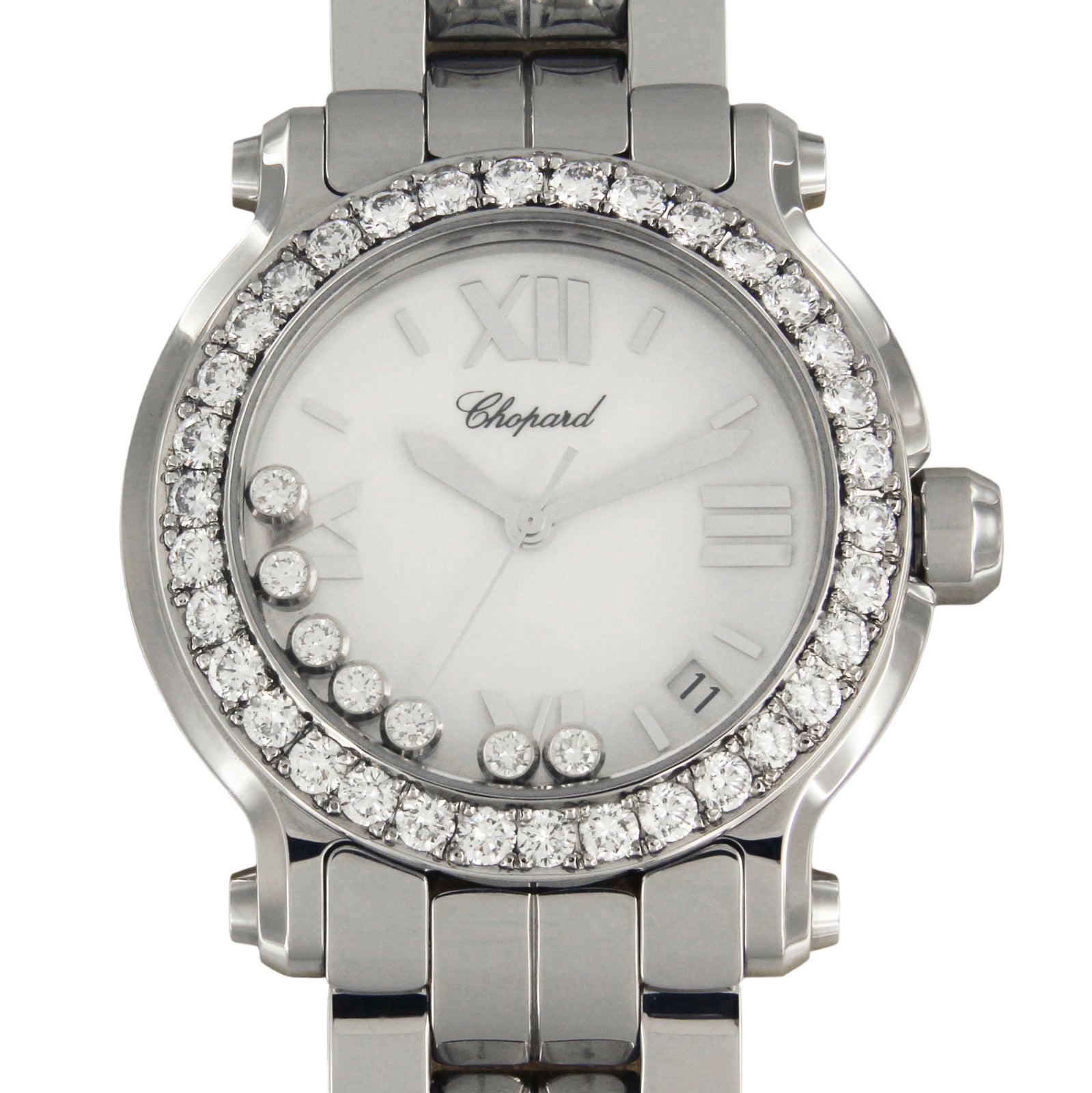 Chopard Happy Sport 7 Floating Diamonds Custom Made Bezel – Crown Jewelers