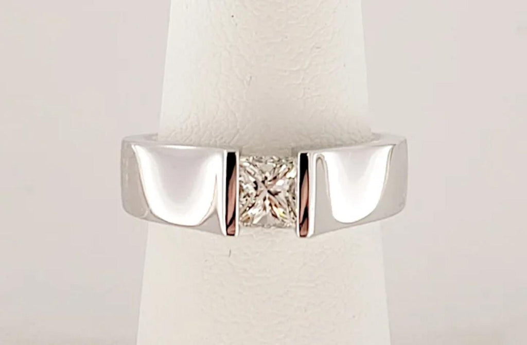 Gelin abaci Tension Set Princess Cut Diamond Ring – Crown Jewelers